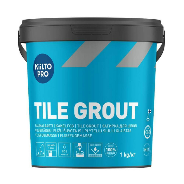Kiilto Pro Tile grout 50 Graphite Black 1kg – MosaiikkiMyymälä