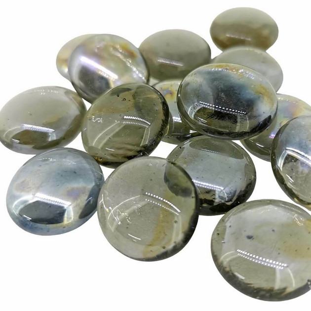 Glass Gems, Smoke Grey, transparent, 100g – MosaiikkiMyymälä