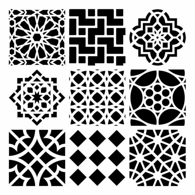Sapluuna - The Crafter's Workshop Moroccan Tiles - Kalkkimaalikauppa.fi