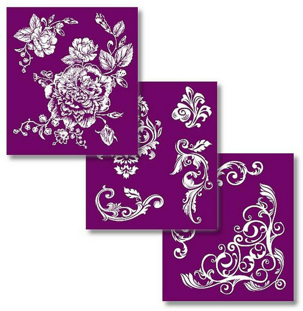 Sapluuna - Floral - Silkscreen Stencil Belles and Whistles ...