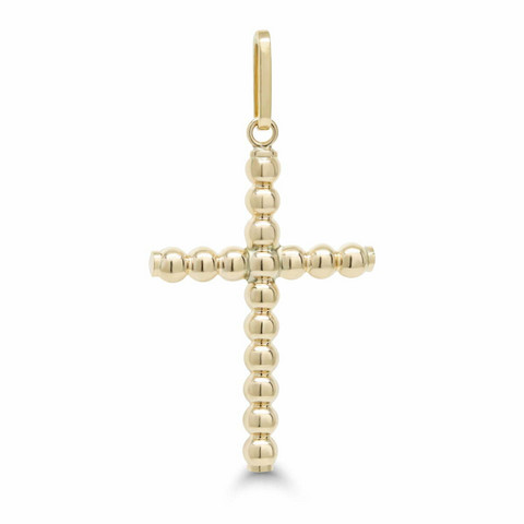 Keltakultainen pallo risti riipus RI-P0314 - Verkkokauppa