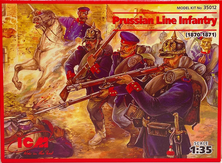 Prussian Line Infantry (1870-1871), pienoismalli, rakennussarja - Mallisto