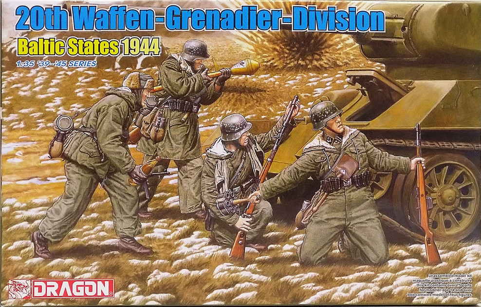 20th Waffengrenadier Division (Baltic States 1944), pienoismalli ...