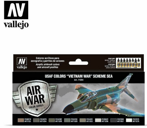 USAF Colors "Vietnam War" Scheme South East Asia, maalisetti - Mallisto