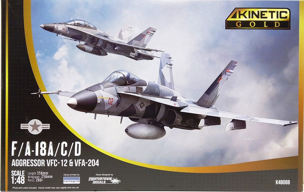 F/A-18A/C/D Aggressor VFC-12 & VFA-204, pienoismalli, rakennnussarja ...