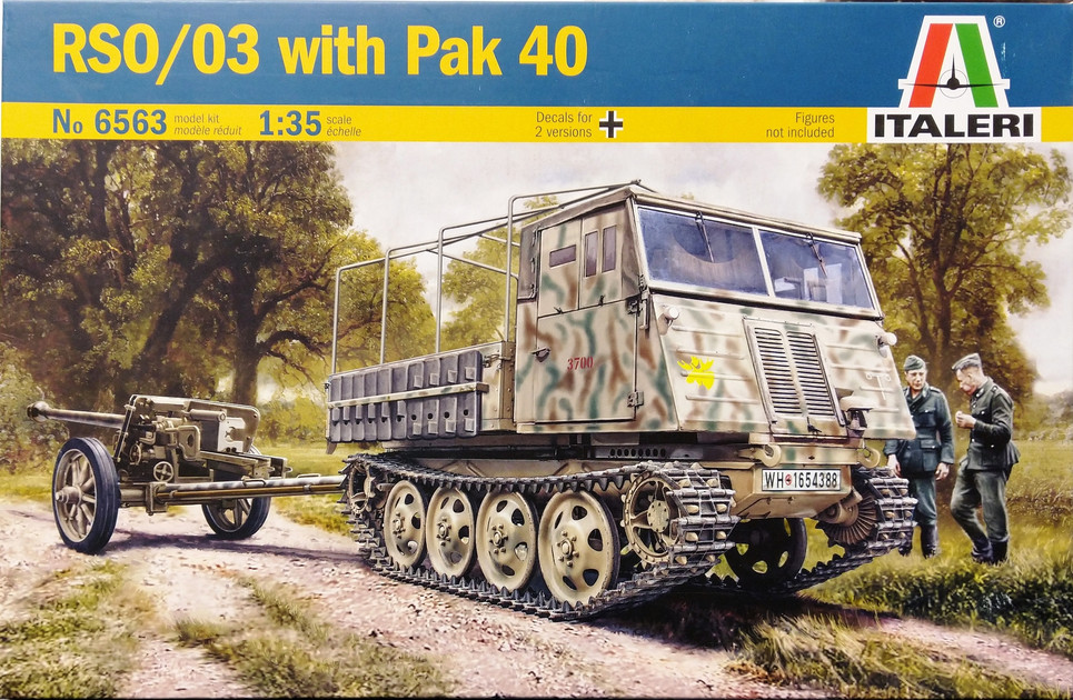 RSO/03 with Pak 40, pienoismalli, rakennussarja - Mallisto