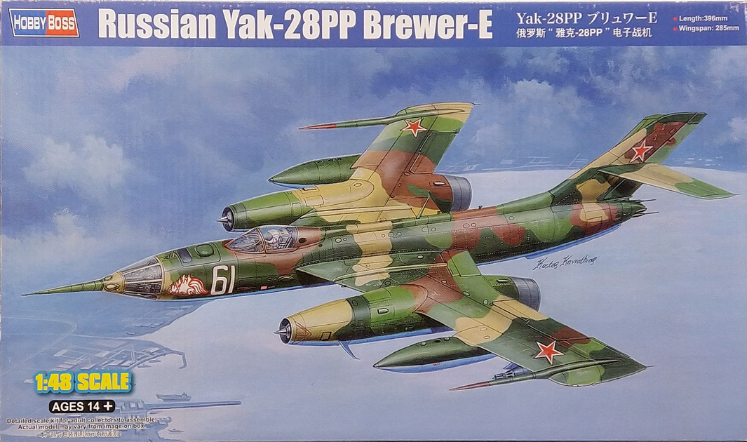 Russian Yak-28PP Brewer-E, pienoismalli, rakennussarja - Mallisto