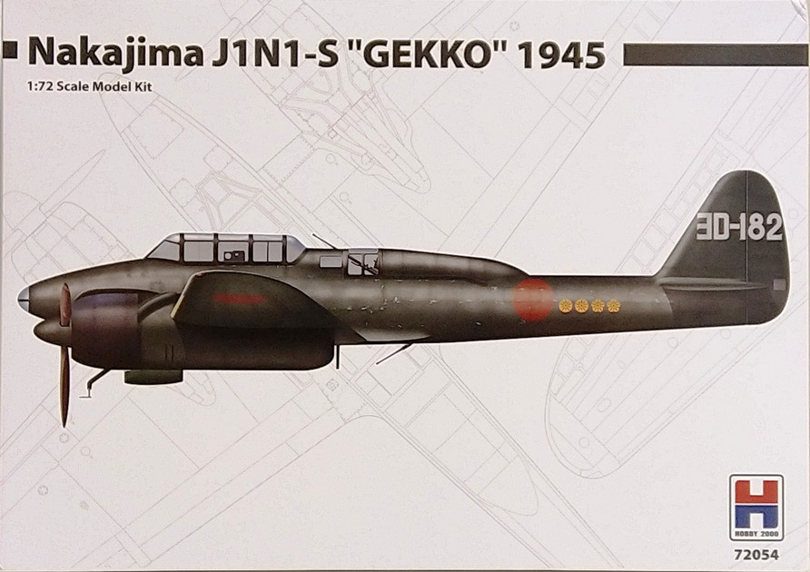 Nakajima J1N1-S "Gekko" 1945, 1:72, pienoismalli, rakennussarja - Mallisto