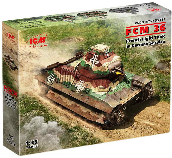 FCM 36 French Light Tank in German Service, 1:35, pienoismalli ...