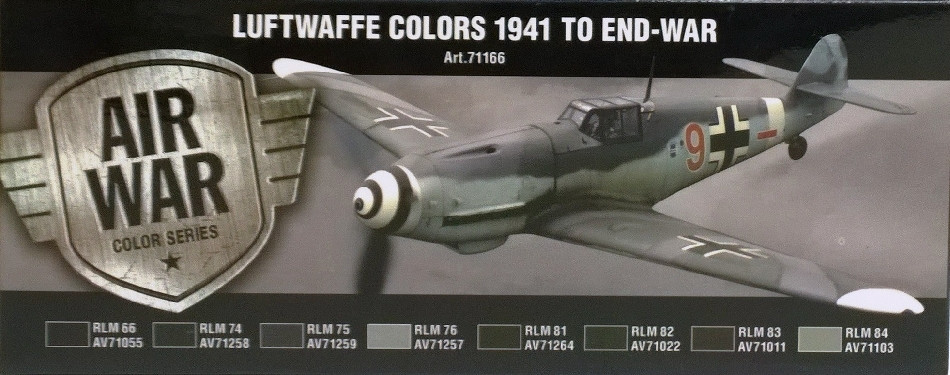 Luftwaffe Colors 1941 to End-War, maalisetti - Mallisto