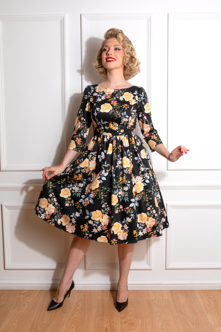Eleanor Floral Swing Dress, kellomekko - Vinputiikki