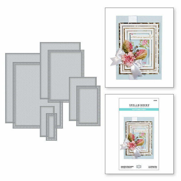Spellbinders: Hemstitch Rectangles - stanssisetti - Piia Paper ...