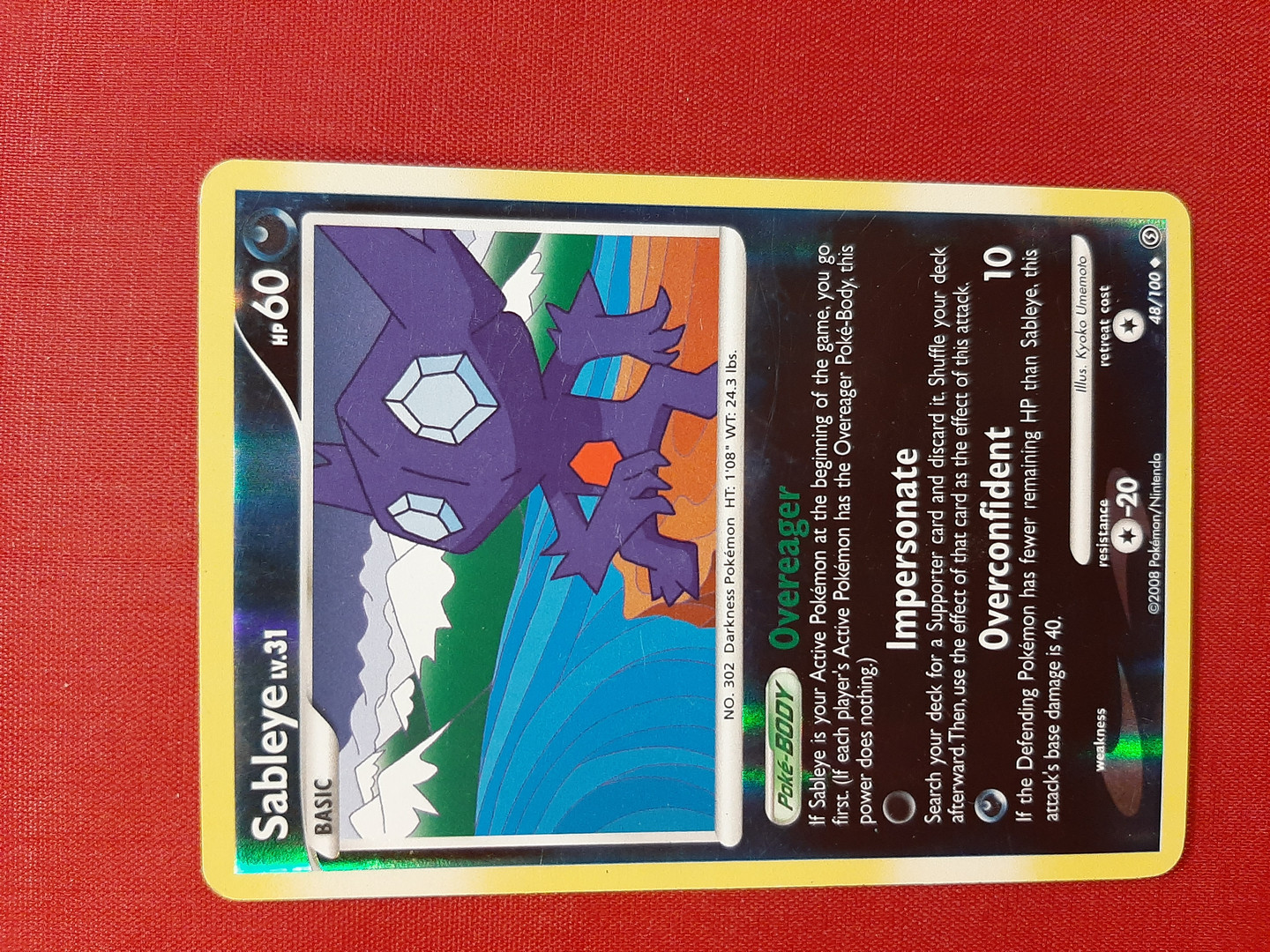 Sableye 48/100 Reverse Holo - Stormfront - Salamakauppa