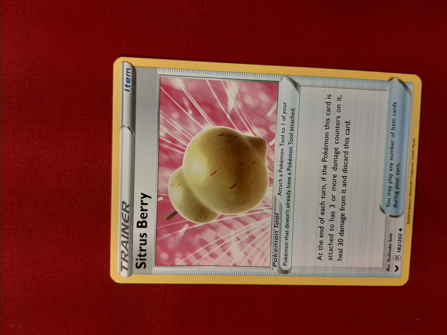 Sitrus Berry 182/202 - Sword & Shield - Salamakauppa