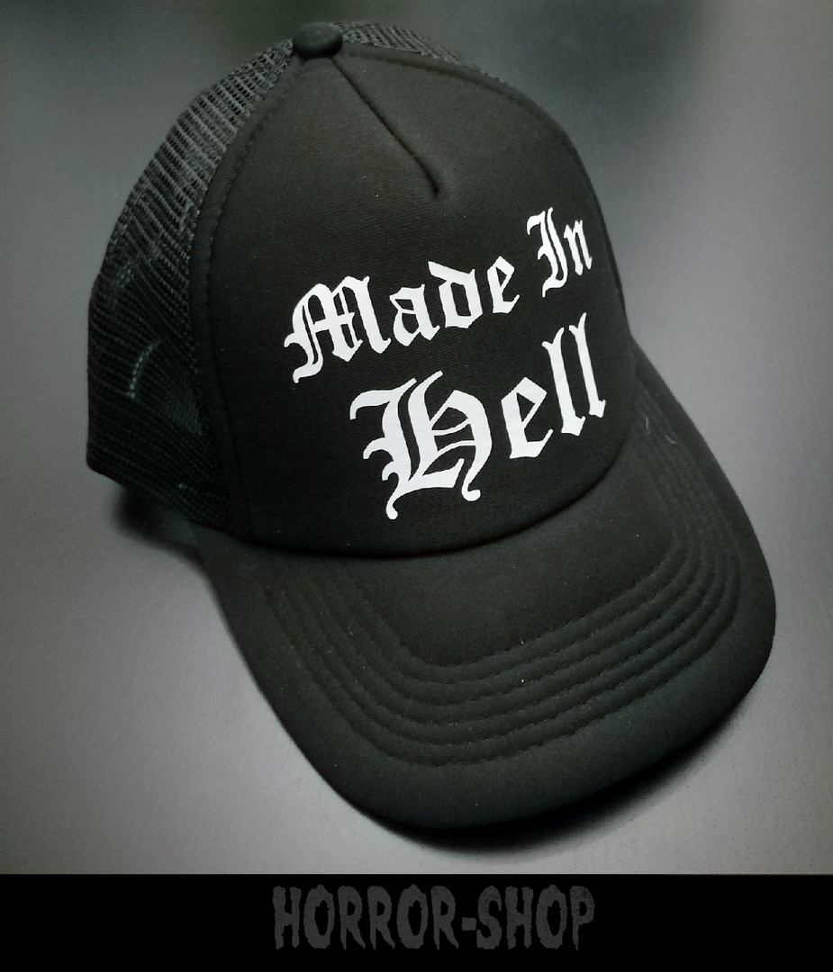 Made in hell trucker cap from Horror-Shop - Horror-Shop verkkokauppa