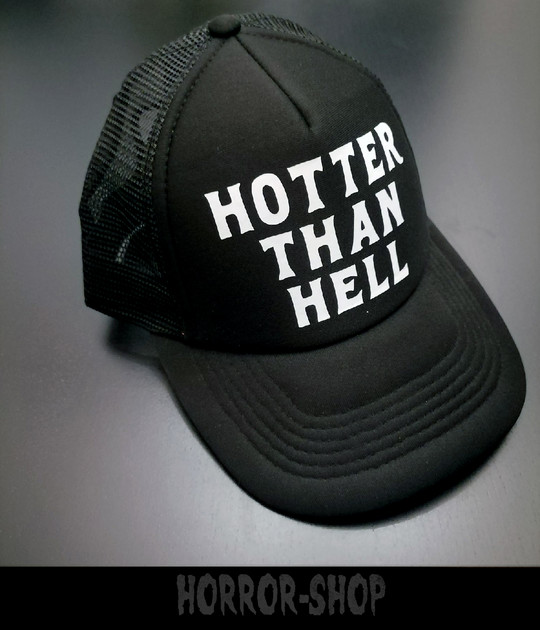 Hotter than hell trucker cap from Horror-Shop - Horror-Shop verkkokauppa
