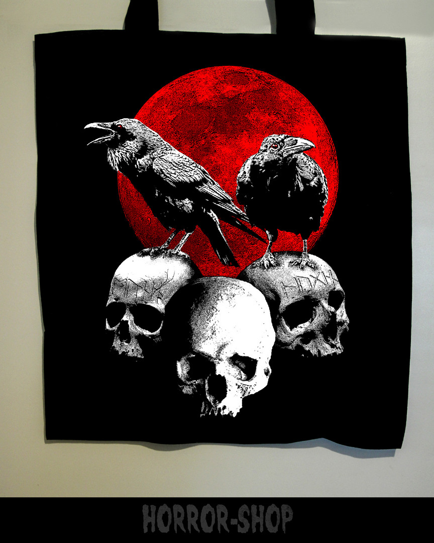 Hugin and Munin Shopping bag - Horror-Shop verkkokauppa