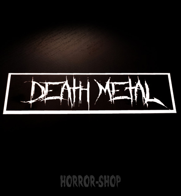 Death Metal vinyl sticker - Horror-Shop verkkokauppa
