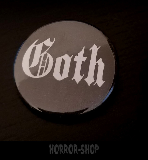 Goth -button - Horror-Shop verkkokauppa