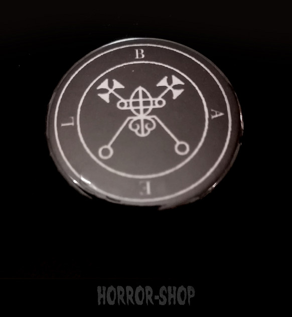 Sigil of Bael -button - Horror-Shop verkkokauppa