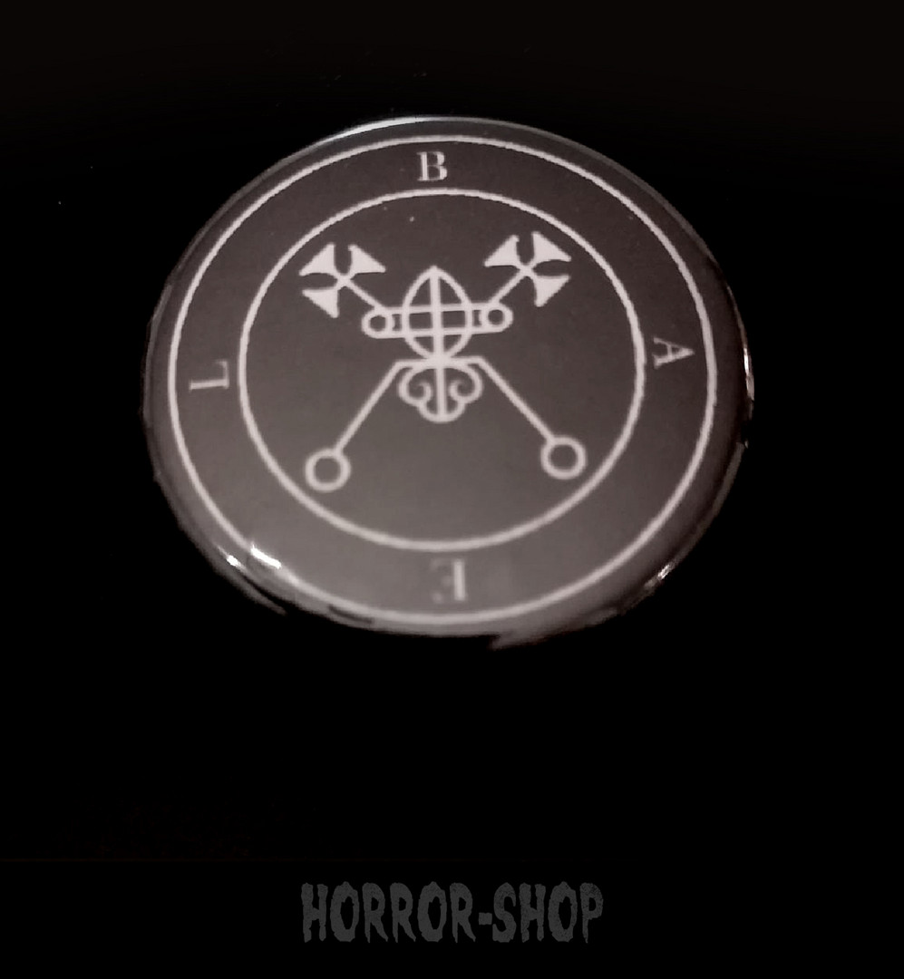 Sigil Of Bael Button Horror Shop Verkkokauppa