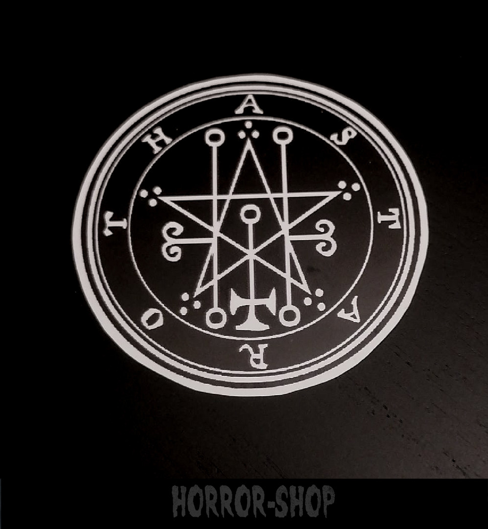 Sigil of Astaroth, aprx 80mm vinyl sticker - Horror-Shop verkkokauppa