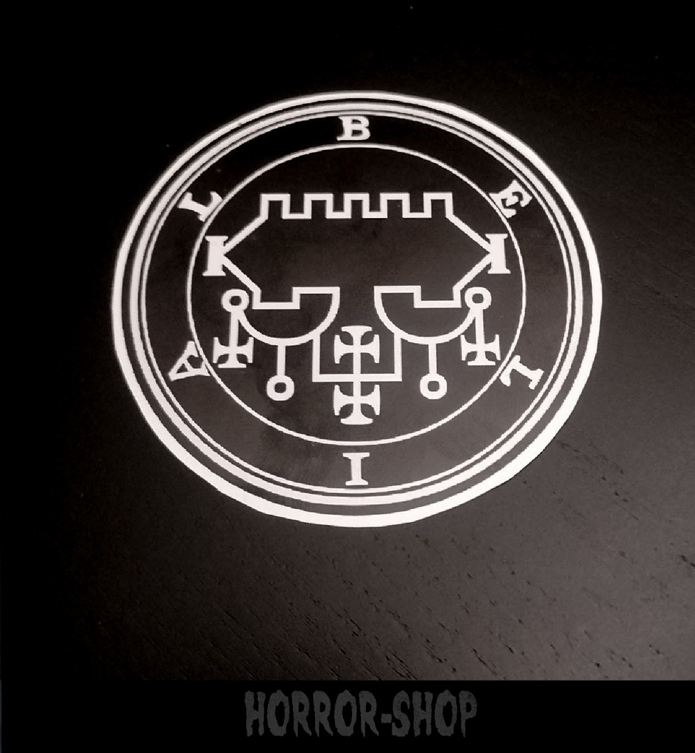 Sigil of Belial, aprx 80mm vinyl sticker - Horror-Shop verkkokauppa