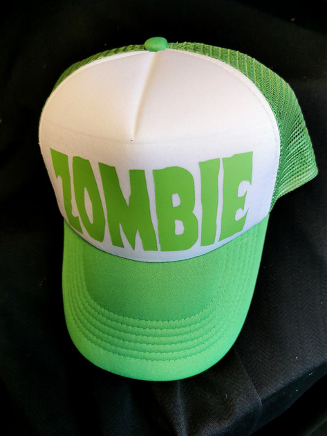 zombie - green trucker cap from Horror-Shop - Horror-Shop verkkokauppa