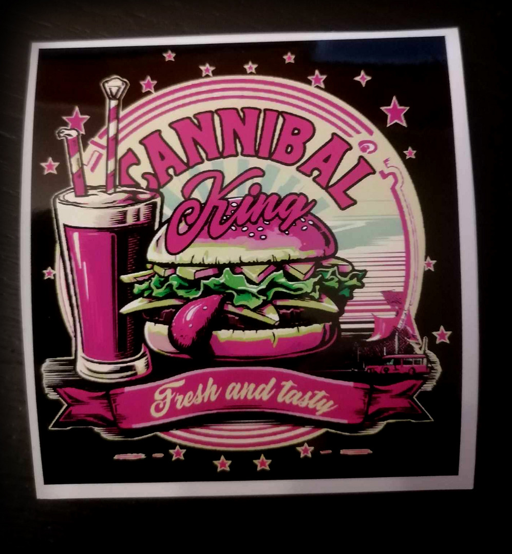 Cannibal King Vinyl sticker - Horror-Shop verkkokauppa