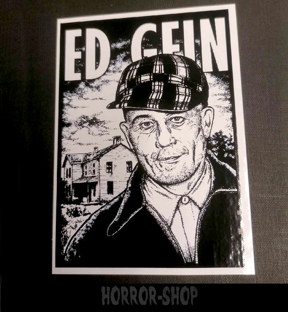 Ed Gein Vinyl sticker - Horror-Shop verkkokauppa