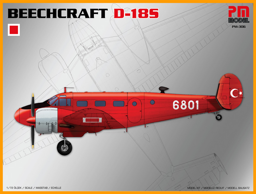 Beechcraft D-18 (C-45) Turkish Air Force 1/72