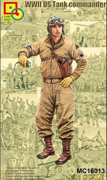 WWII US Tank Commander 1/16