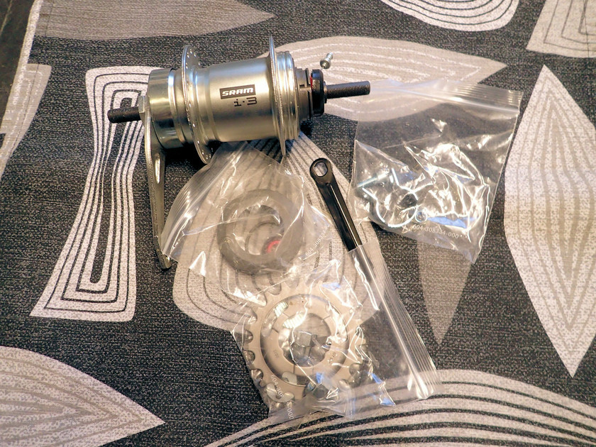 StyleRide | SRAM I-3 W/COASTER BRAKE 36H 178 MM - StyleRide Verkkokauppa