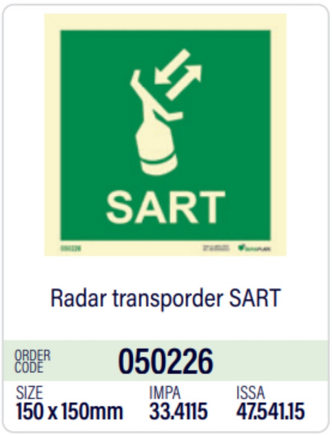 Radar transponder - Evacuation and first aid - Imo signs - Imomerkit.fi ...