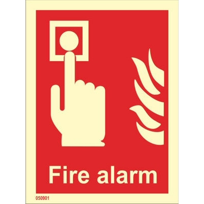 Fire Alarm (with text) - Fire signs - Imo signs - Imomerkit.fi - IMOMERKIT