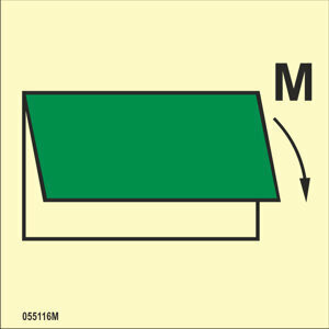Closing device for ventilation inlet or outlet M - Fire control symbols ...