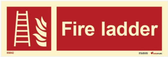 Fire ladder - Fire signs - Imo signs - Imomerkit.fi - IMOMERKIT