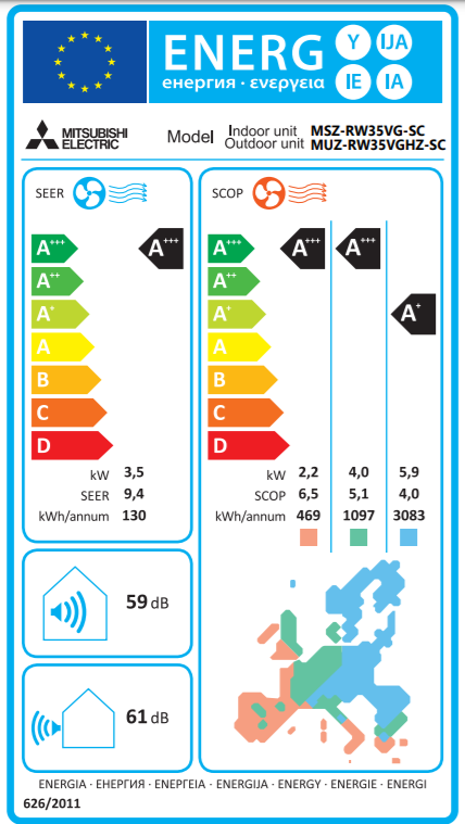 Ilmalämpöpumppu Mitsubishi Electric RW35 | Paras hinta | Myös asennus ...
