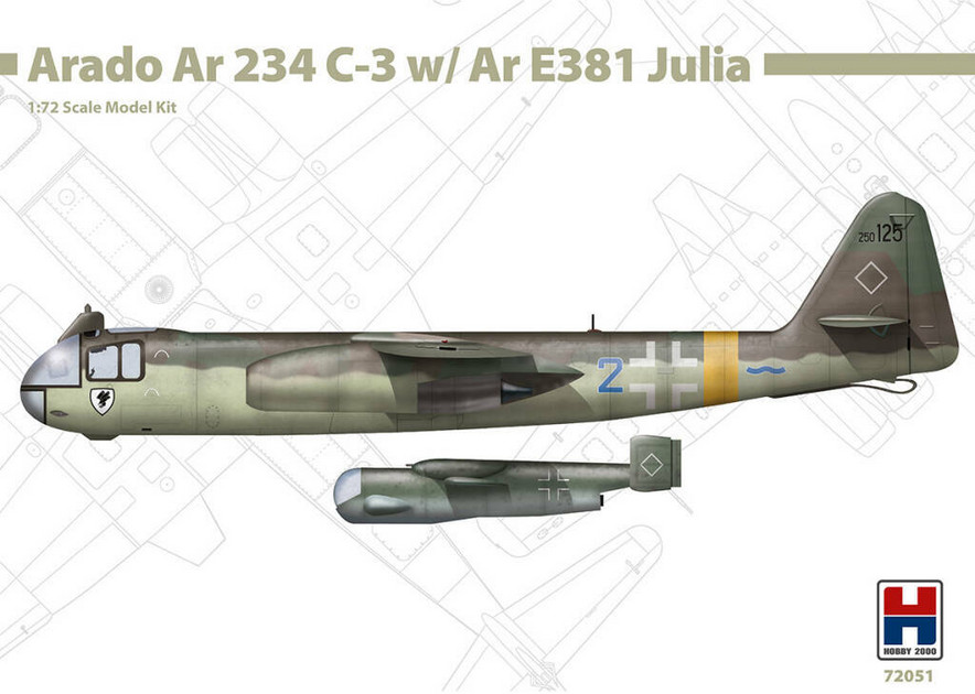 Arado Ar 234 C-3 w/ Ar E381 Julia 1/72 – Manse Models