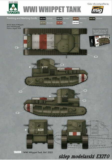 Whippet Mk A WWI Medium Tank – Manse Models