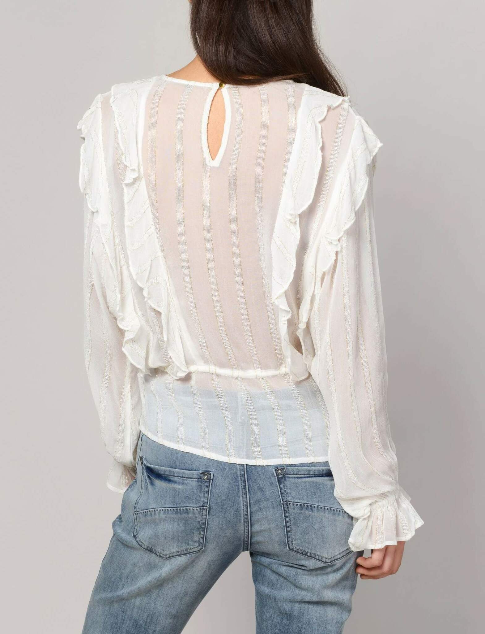 Summum Woman Ruffle Top Shell – Divitia