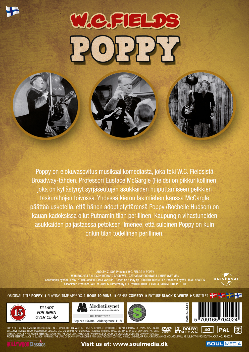 W.C. FIELDS - POPPY DVD – VLMediaShop