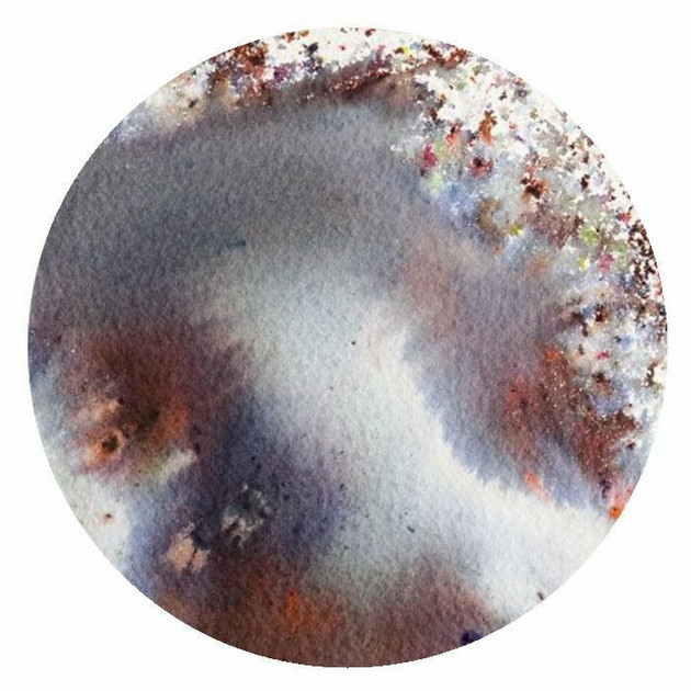 Brusho Crystal Colour -akvarellijauhe, sävy Grey - Käsitellen