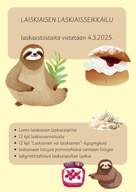 laskiainen, laiskiaisen laskiaisseikkailu, laskiainen varhaiskasvatus ...