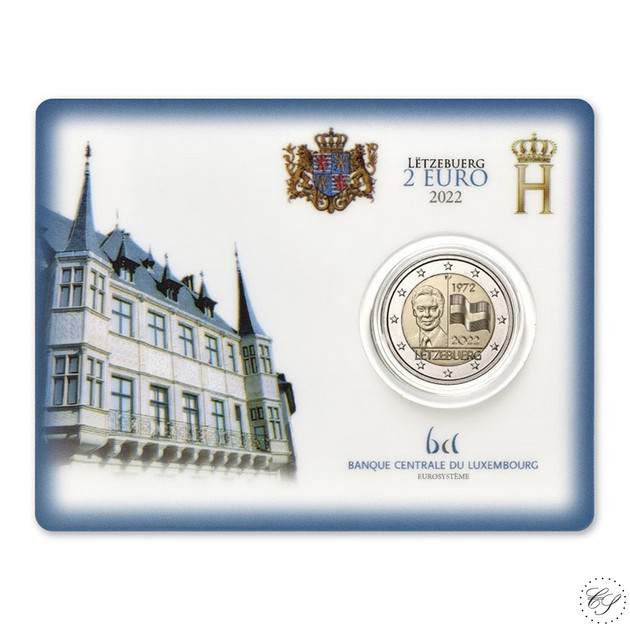 Luxemburg 2 € 2022 Lippu, BU coincard - Eurospecial.fi